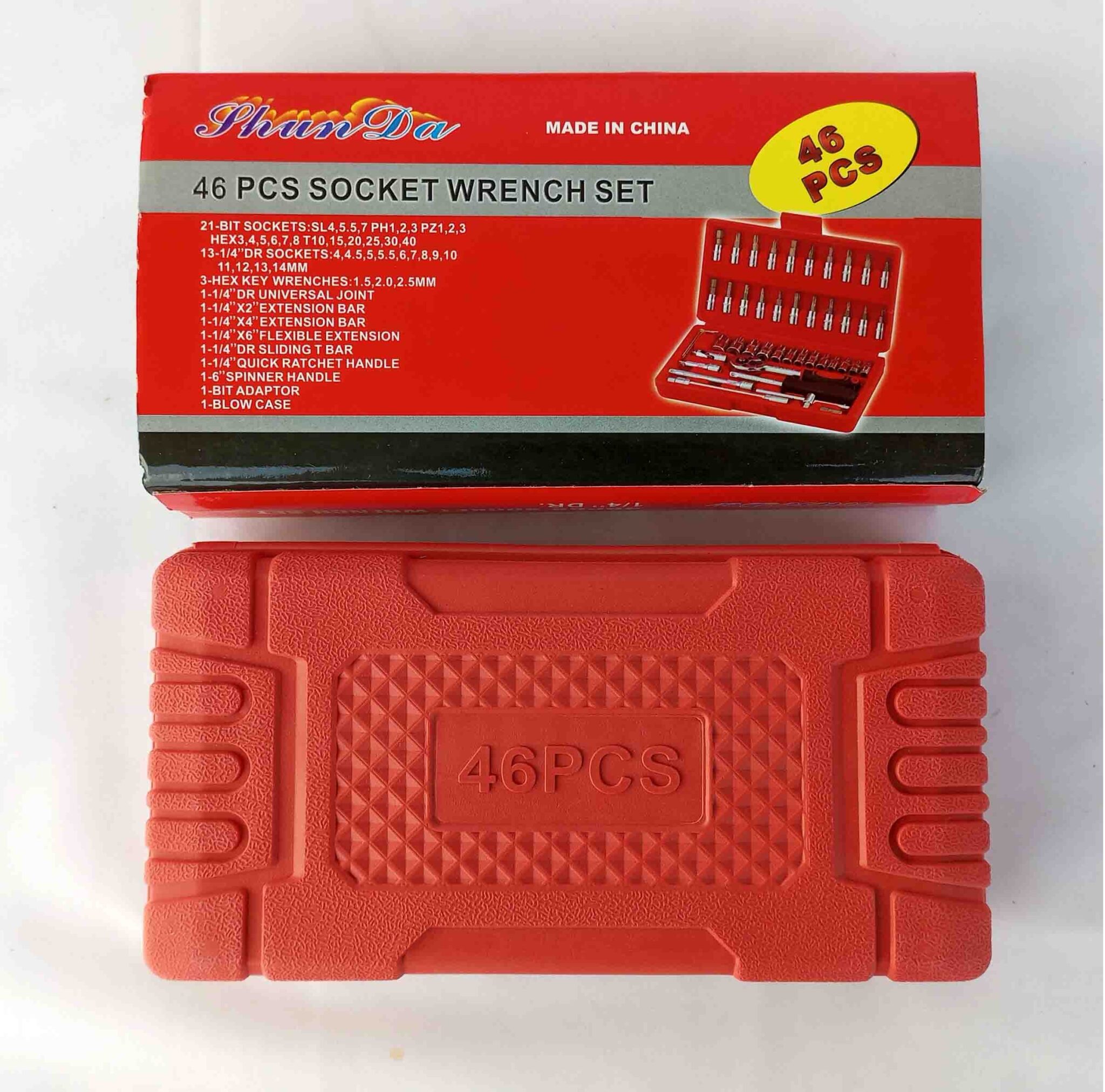 Set Caja Herramientas Juego Llave Cricket, Tubo Kit + 46 Piezas en ...